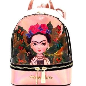 Frida Kahlo | Bags | Frida Kahlo Cartoon Mini Backpack | Poshmark